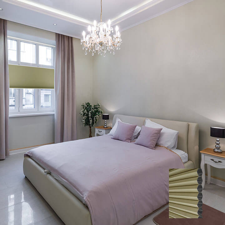 Odense 手提上下開合遮光蜂巢簾草綠 (Avocado) – 元素選品